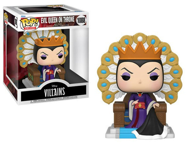 Disney Villains - Evil Queen on Throne Deluxe Pop! Vinyl Figure – The ...